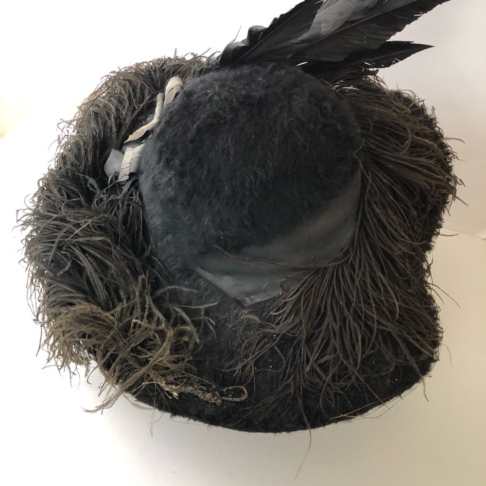 Antique Victorian Beaver Hat 1900’s - Gem
